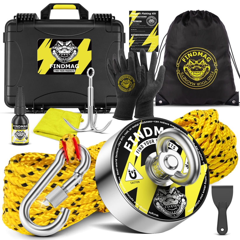 FINDMAG Magnet Fishing Kit, 1000 lbs Strong N52 Magnet for Fishing, Di – FINDMAG Store